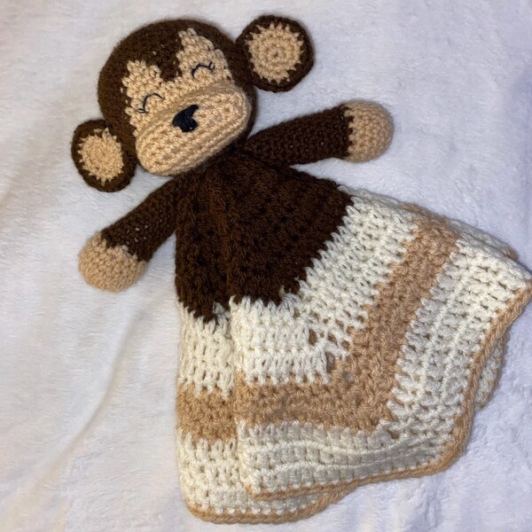 Monkey Lovey Crochet Pattern, Millie the Monkey Lovey PDF Crochet Pattern, Amigurumi Baby ...