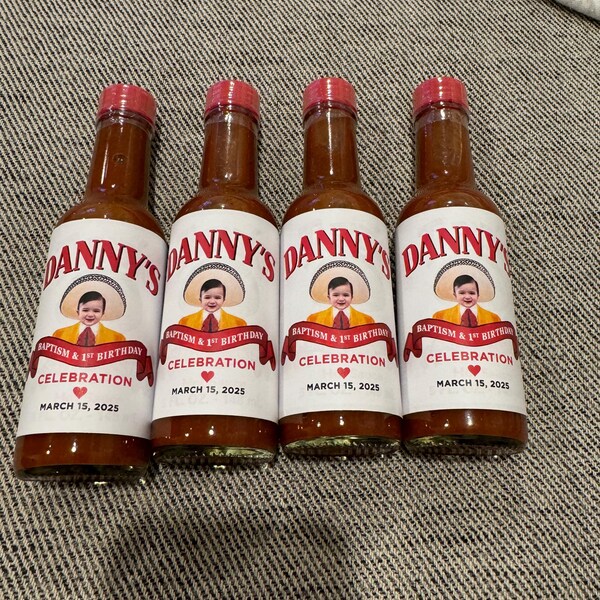 Personalized Sticker Label for Hot Sauce Bottle or Spice Bottle ...