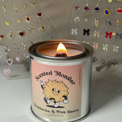 Ube Candle 8oz Candle Scented Candle Coconut Soy Wax Candle Candle Gift ...