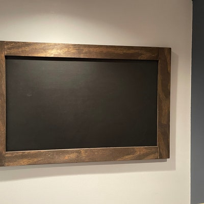 Farmhouse Style Rustic Chalkboard With Wood Frame W-040 Back40life - Etsy