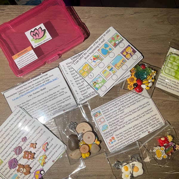 Alphabet Phonics Kit Digraphs Blends Montessori Miniature Objects ...