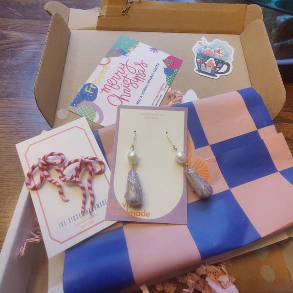 Emmy Polymer Clay Earrings Handmade Earrings Statement Earrings ...