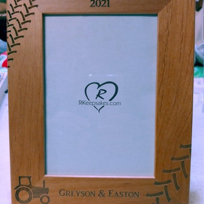 Tractor Personalized Picture Frame, Gift for Grandpa, Tractor Ride, Any ...