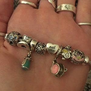 Personalized Crystal Heart Photo Charm, Fit Pandora Bracelet, Custom ...