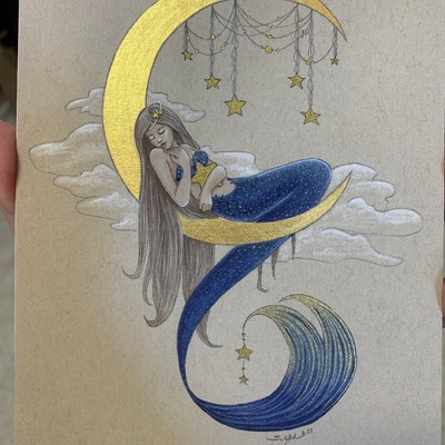 Moon Fairy Necklace Fairy Jewelry Fairycore Moon Necklace - Etsy