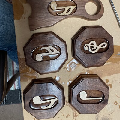 10 Music Notes, Wood. CHOOSE YOUR SIZE. Decoration, Music, Teacher ...