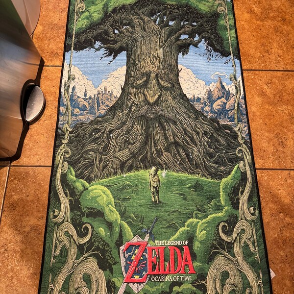 The Legend of Zelda Game Art Rug, Gamer Room Mat, Gaming Carpet ...