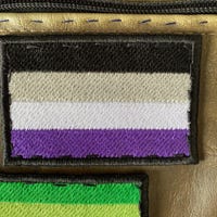 Progress Pride Flag Embroidered Patch LGBT Gay Queer Trans Hook and ...