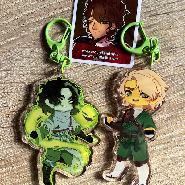Ninja Go Inspired Acrylic Keychains - Etsy