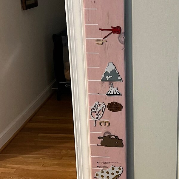 Minnie Mouse Blush and Bashful Growth Chart Disney Inspired Ruler - Etsy