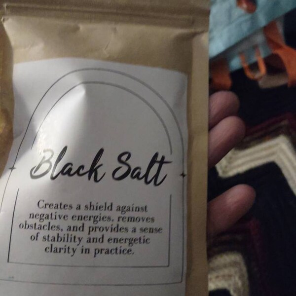 Fine Ground Black Witch Salt for Protection Banishing Hex Curse Removal ...