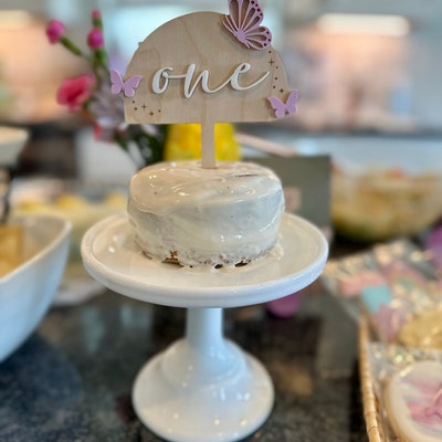 Checkered Boho Birthday Cake Topper Boy First Birthday Smash Cake One ...