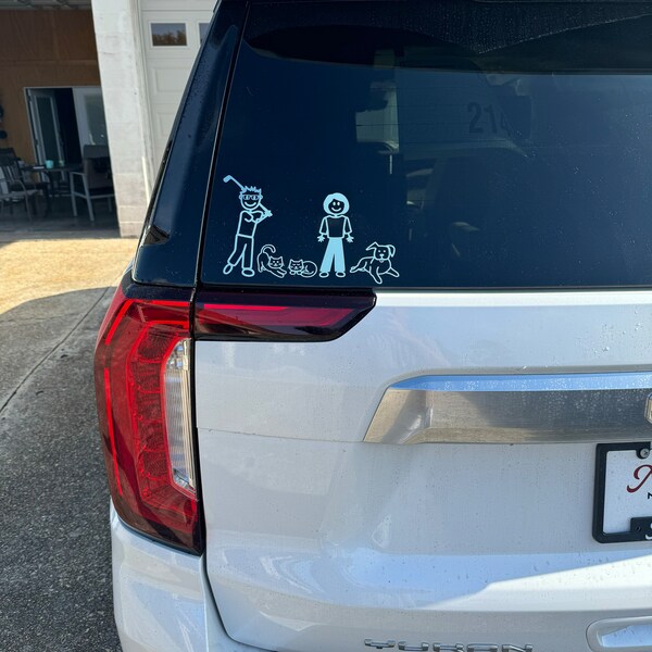 Create Your Own Stick Figure Family Decal/sticker - Etsy