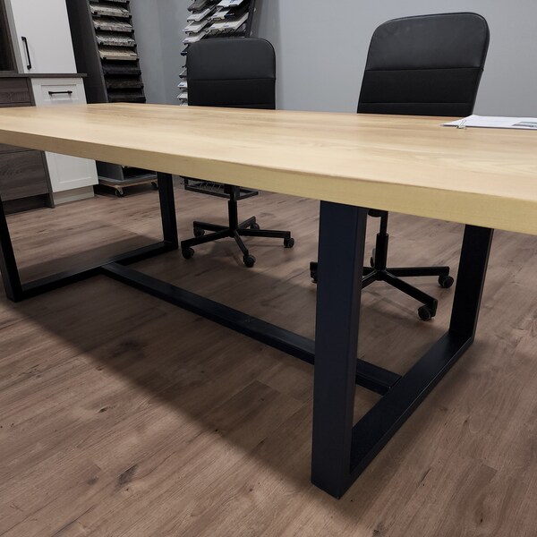 WIDE Metal Large Dining Table Legs for Heavy Marble and Glass 35inch ...