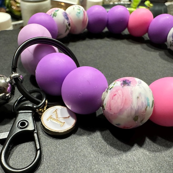Wristlet Keychain | Bracelet Keychain | Key Ring Bracelet | Small Gift ...