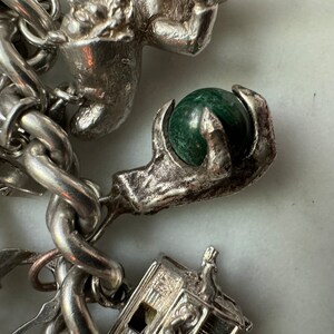 Nuvo Vintage Sterling Silver Charm Bracelet With 20 Nuvo Charms - Etsy
