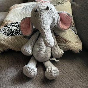 Eliza the Elephant Crochet Pattern PDF Crochet Animal Safari - Etsy