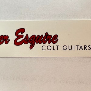 CUSTOM Vintage 50s Style Guitar and Bass Waterslide Headstock Decals many Colors to Choose From ...