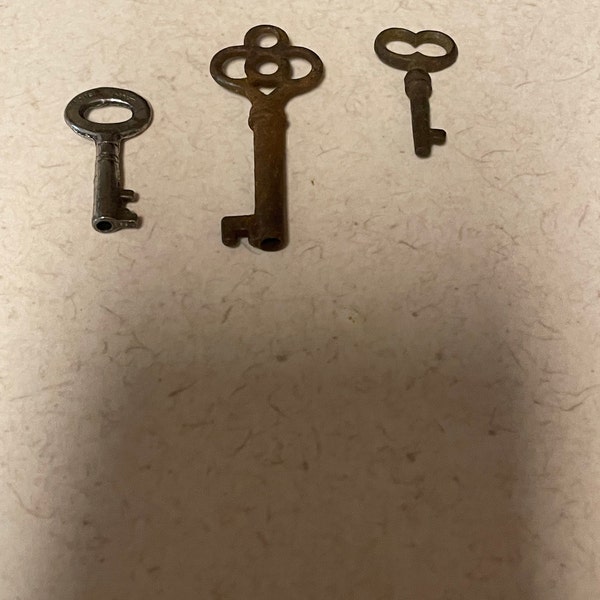 Real 1800s Skeleton Keys - Purchase for 1 Key - Authentic Barrel Keys ...