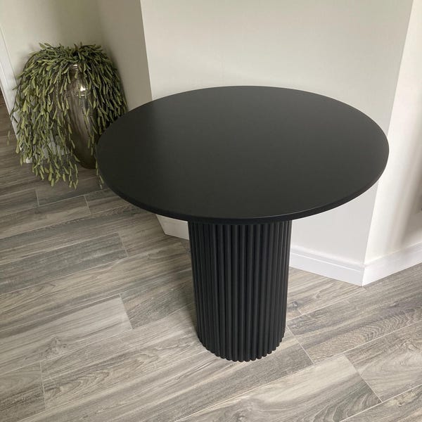 Side Table | Fluted Table | Round Fluted Table | Flower Stand | Small ...