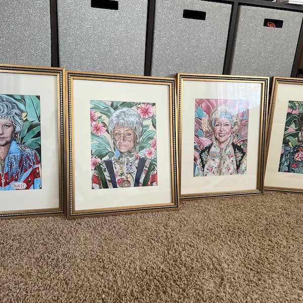 Rose - Rose Nylund - Acrylic Painting - Betty White - Art Print ...