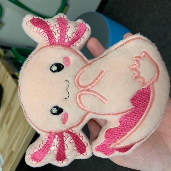 ITH PATTERN 4x4" / 10 X 10 Cm Axolotl Plush - Etsy