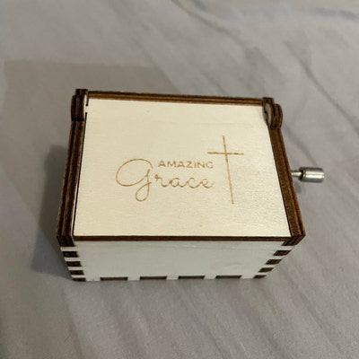 Personalised Gift Wooden Music Box Christian Gift - Etsy UK