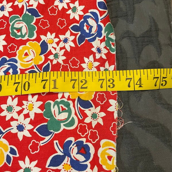 DESTASH Fabric Nearly 18” by 40 Inches of Winter Documentaries for ...