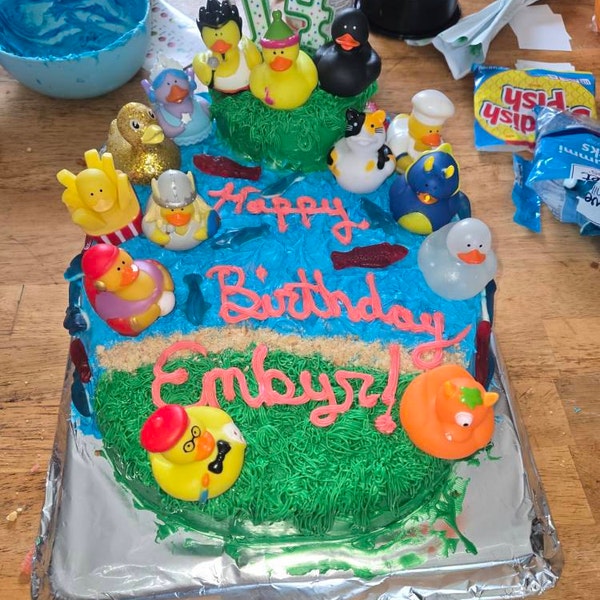 Fries Rubber Duck Cruise Ducks Kids Bath Toy Stress Relief Debugging ...