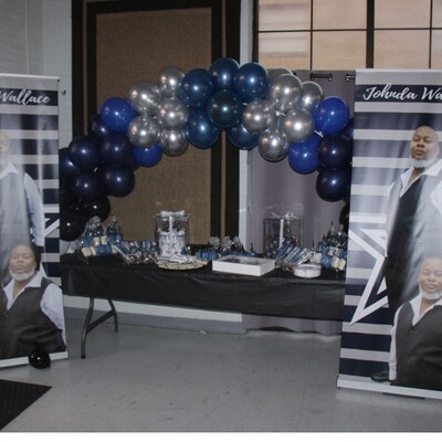 Custom Birthday Retractable Banner Stand INCLUDED With Full Color Print ...