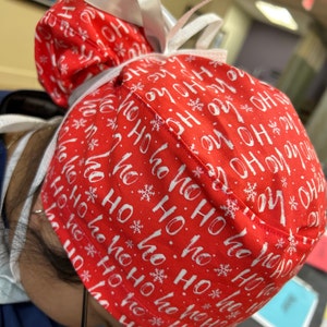 ENT Botanical Euro Surgical Scrub Cap, for MEDIUM Length Hair, Cute ...