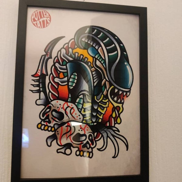 Nintendo 64 Controller Old School Traditional Tattoo Flash Art Print ...
