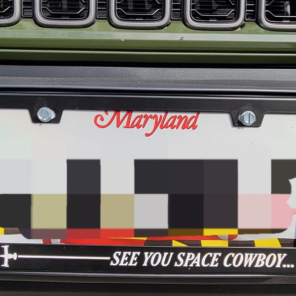 Swordfish See You Space Cowboy License Plate Frame Free Shipping ...