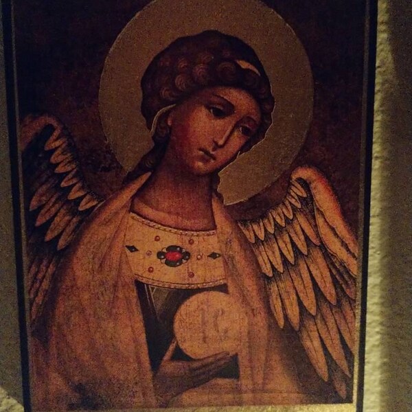 Icon of the Virgin Mary - Greek Orthodox Handmade Wooden Icon ...