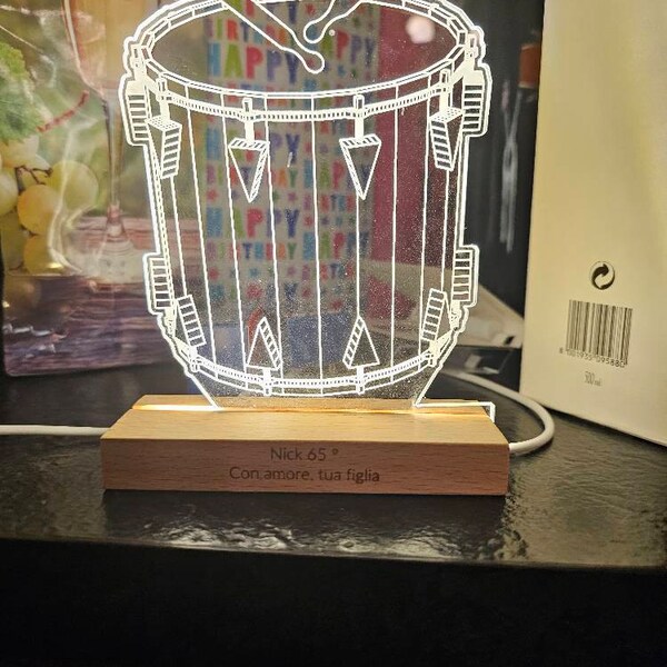 Cat on the Moon Led Night Light, 3D Illusion Table Lamp for Animal ...