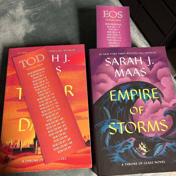 Throne of Glass - Tandem Read Bookmarks - Set of 2 - Matches New Covers - OFFICIALLY LICENSED by ...