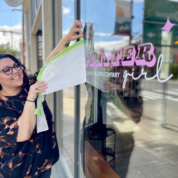 Thank You for Shopping Local Storefront Glass Vinyl Decal Window & Wall ...