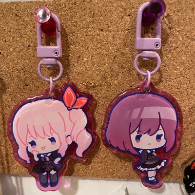 Colorful Stage Tinted Charm Keychain - Etsy