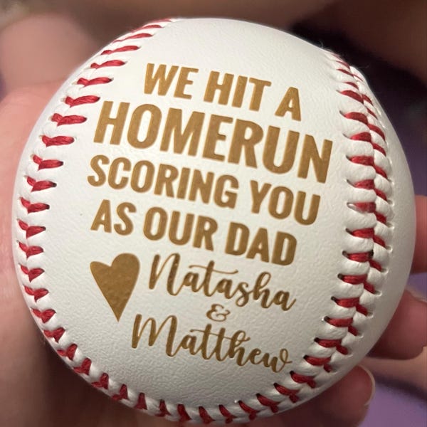 Fathers Day Baseball Personalized Gift - Etsy
