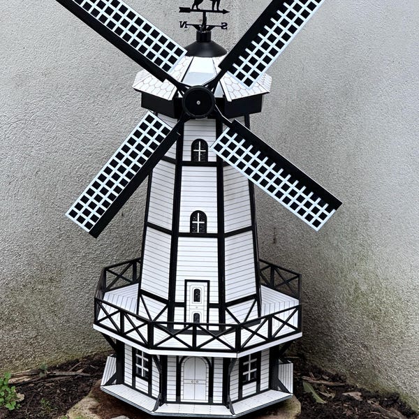3D Windmill Laser Cut File: Wooden Model Kit (digital Download) - Etsy
