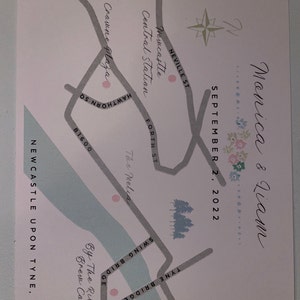 Map Hand Drawn Map Wedding Map Event Map Printed Maps Diy - Etsy