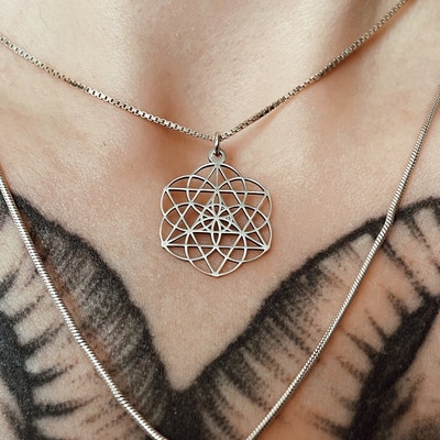 925 Sterling Silver Yeshua Cross Yeshua Charm Big Cross Necklace Hebrew ...