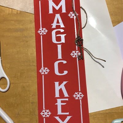 Santa's Magic Key Porch Sign Digital Download Print File, Cricut ...