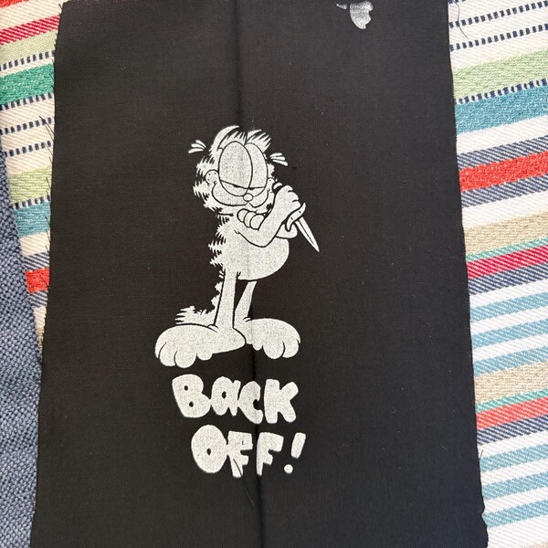 BACK OFF PATCH Sure Why Not Use This Amusing Cartoon Cat as an Icon for ...