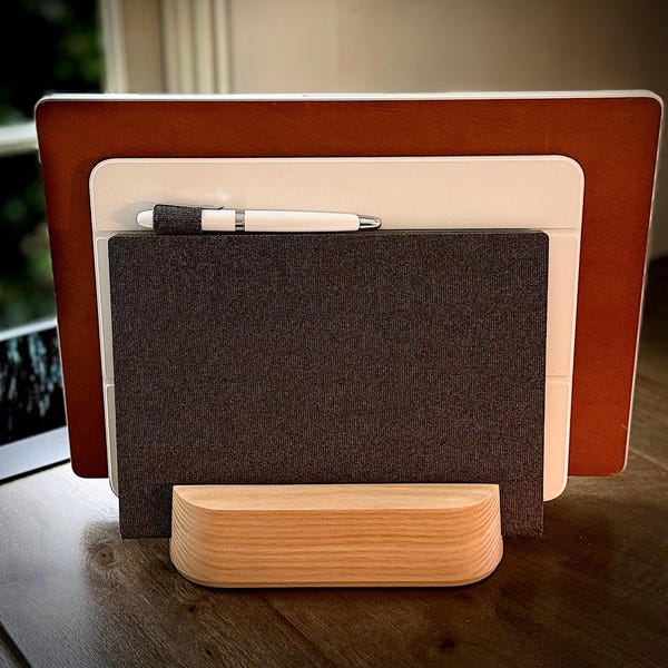 Desk Shelf Monitor Stand or Laptop With Storage, Desk Monitor Riser ...