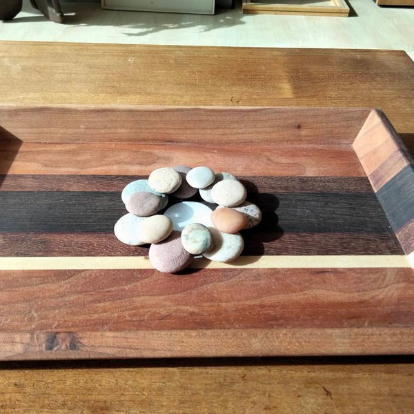 Gray Stone Mosaic Clock 10", Pebble Art Clock, Stone Wall Clock, Beach ...