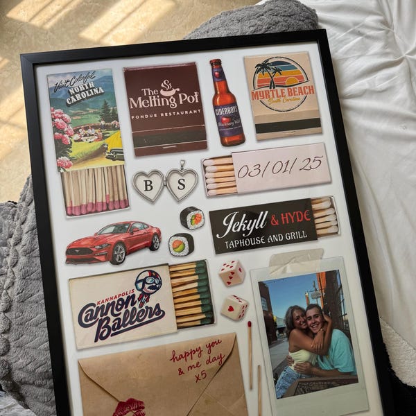 CUSTOM MATCHBOOK ART | Personalized Digital Matchbox Gift | Large ...