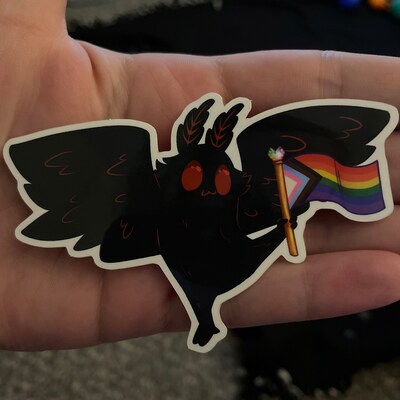 Mothman Pride Lgbtq Rights Stickers - Etsy