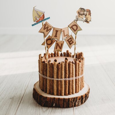 Where the Wild Things Are Cake Topper, Wild One Cake Topper, Wild One ...