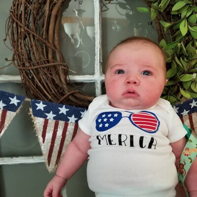 Memorial Day Baby Bodysuit Labor Day Baby Merica Baby - Etsy